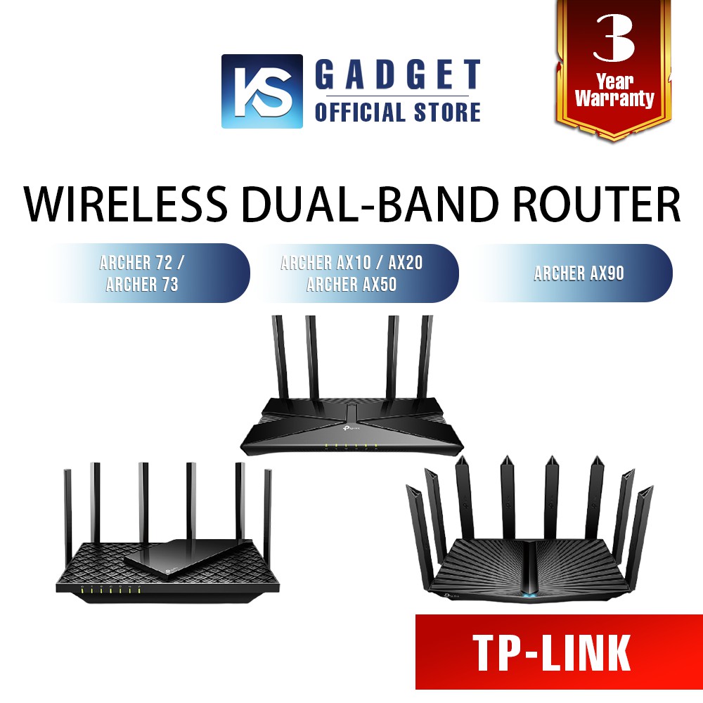 TP-LINK ARCHER AX10 / AX20 /AX 50/ AX72 / AX73 / AX90 SERIES Tri-Band ...