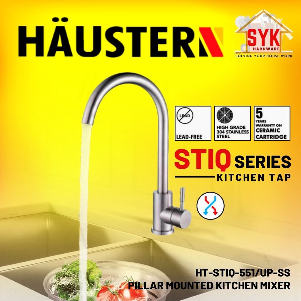 SYK Free Shipping HAUSTERN STIQ Series Pillar Mount Kitchen Mixer