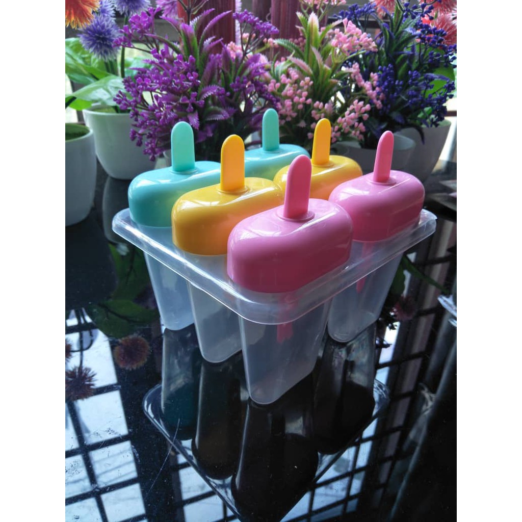 [B7] Ice Cream Mold / Frozen Ice Cube Sticks Makers / bekas ice cream ...