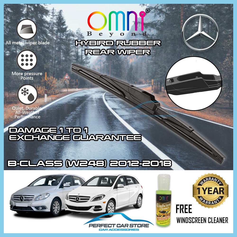 Mercedes-Benz B Class 2012 - 2018 (W248) Omni Beyond HYBIRD Rubber Rear ...