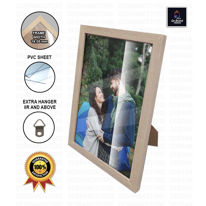 Natural Wood Frame 4R 5R 6R 8R 8RW A4 A3 Photo PVC Sheet Frame ...