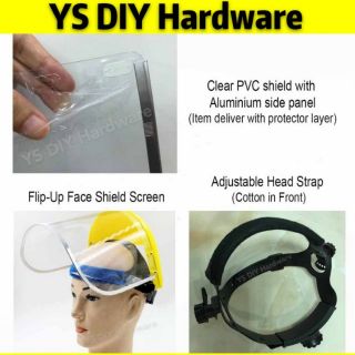 Clear Safety Grinding Face Shield Screen Mask For Visors Eye Face ...