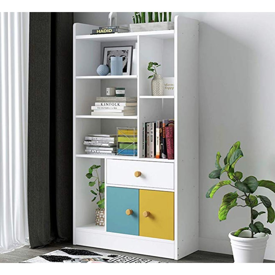 Nordic Design Book Shelf Living Room Furniture Modern Design Rak Buku ...