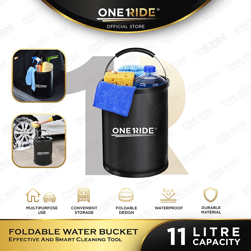 ONERIDE 11L Foldable Car Wash Water Bucket Cuci Kereta Tong ...