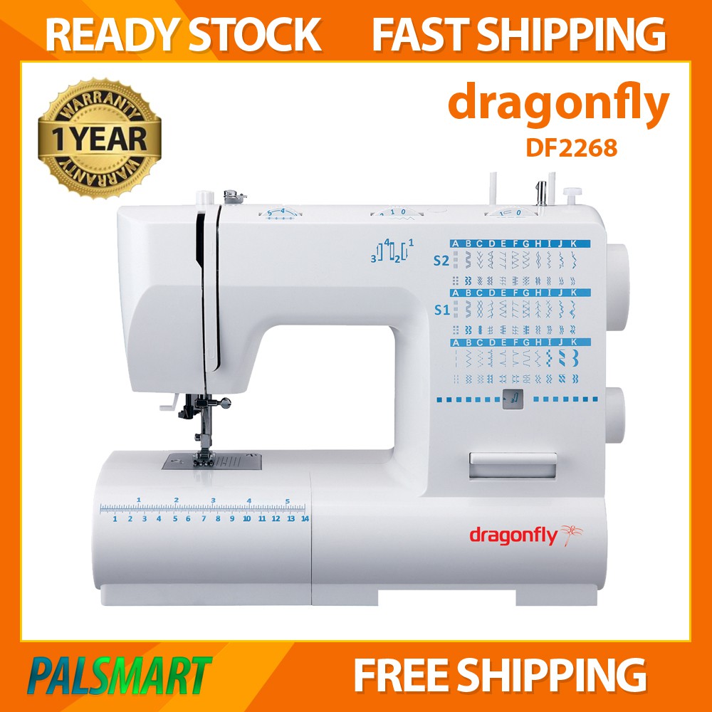 Dragonfly Sewing Machine Mesin Jahit DF2268 66 Stitch Function - Jom ...