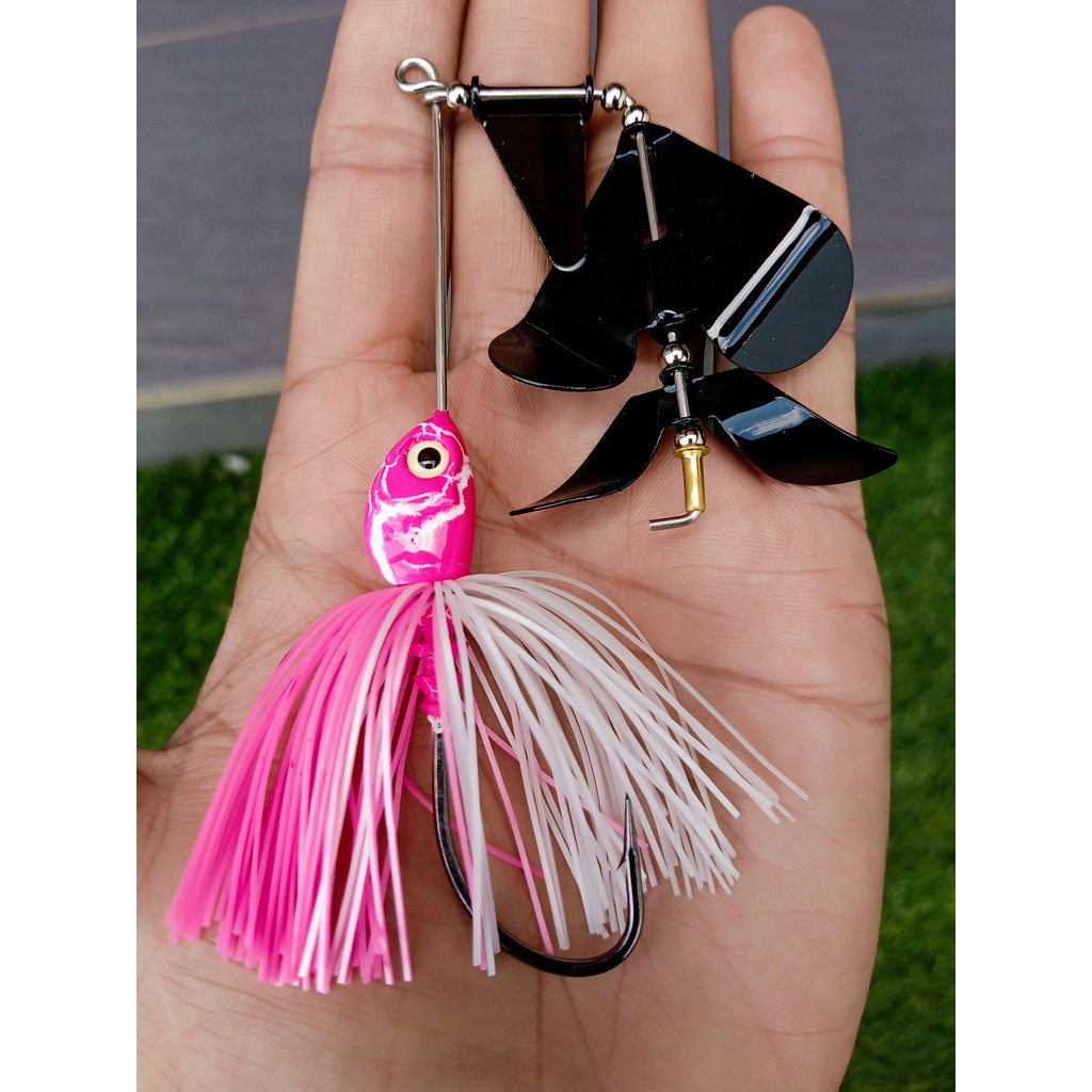 TOMANIA TBUZZER28 BUZZBAIT WIREBAIT 28G (GEWANG TOMAN) GIANT SNAKEHEAD ...