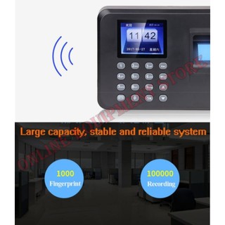 JK Biometric Fingerprint Time Attendance Recorder System / Thumbprint ...