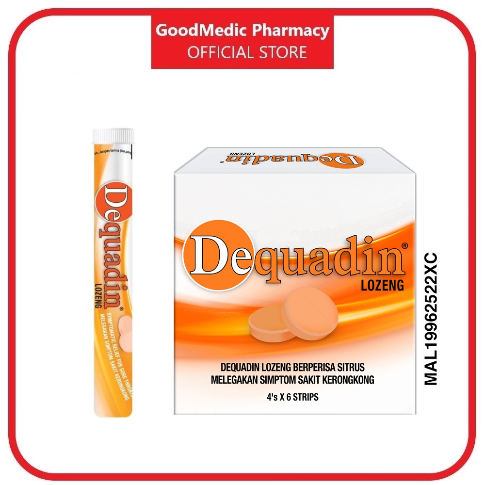 Dequadin Sore Throat Lozenges 24s / Tube | Shopee Malaysia
