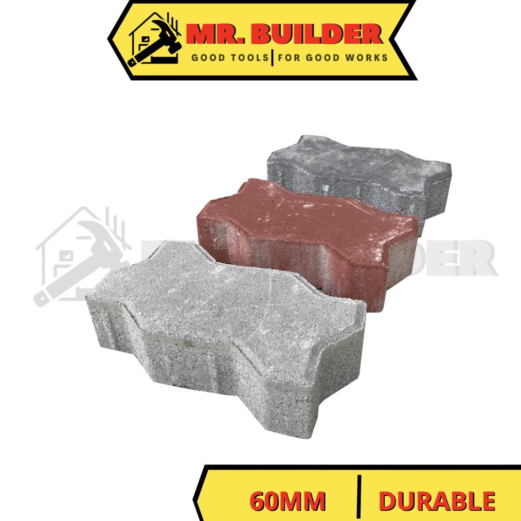 MR. BUILDER ASC PAVER 60MM Interlocking Batu Lantai Batu Paver Pavers ...