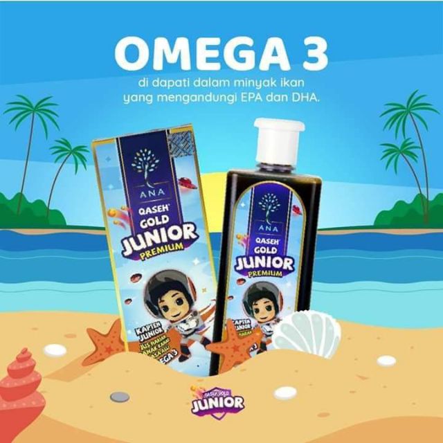 QASEH JUNIOR GOLD PREMIUM DENGAN OMEGA 3 QASEH PREMIUM | PGMall