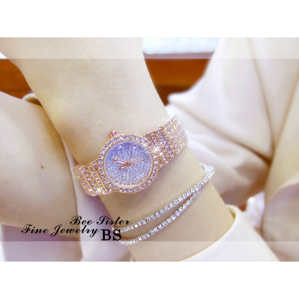 [ BS BEE SISTER ] Women Watches Watch Rhinestone Stainless Steel Dial ...
