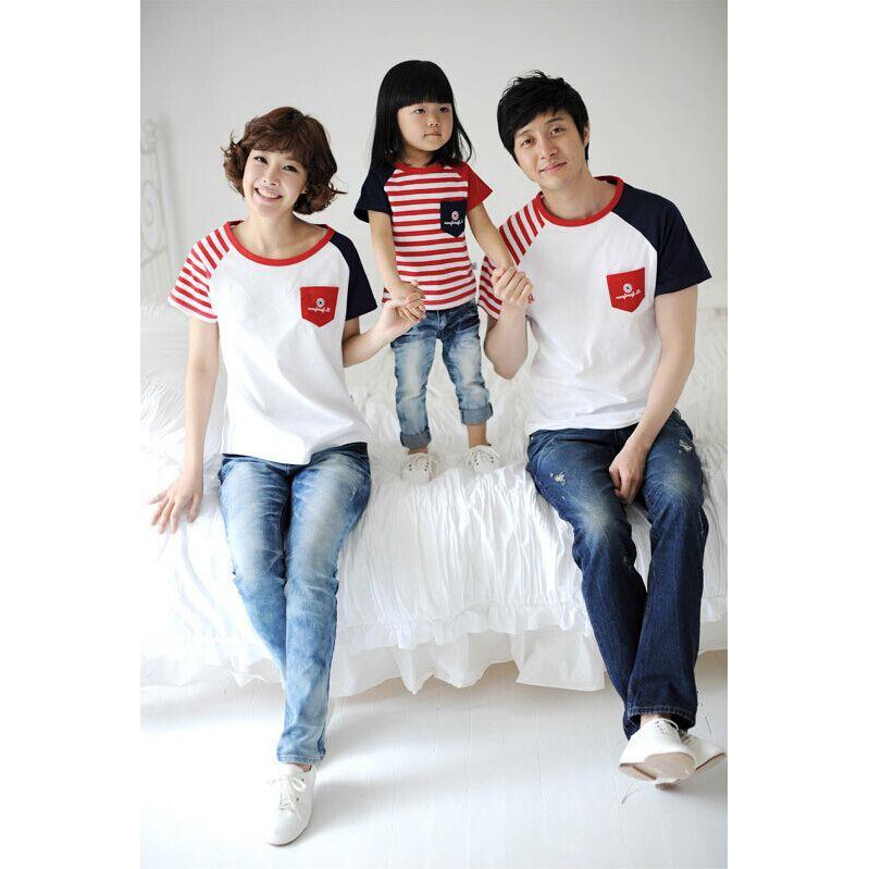 Sunshine Red with White Family T-Shirt / Couple Set | Shopee Malaysia
