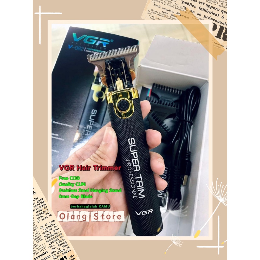 VGR V-082 Super Trim Original Trimmer Mesin cukur gunting Rambut Pencukur Misai Pemotong Rambut ...