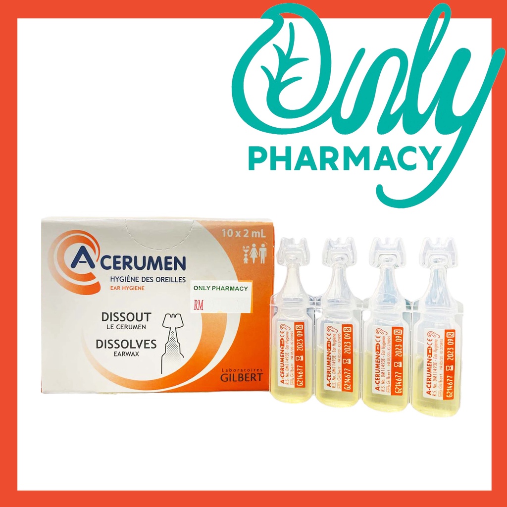 A-CERUMEN ear hygiene 2ml/vial 5(no box ) or 10 vials (with box ...