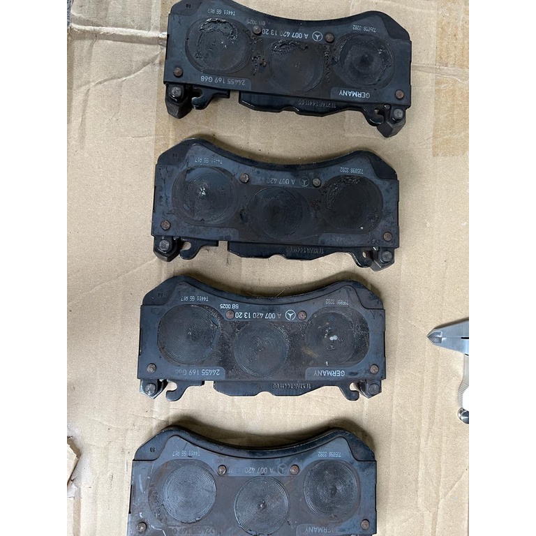 Original Mercedes benz Brembo 6 pot AMG front Disc brake pad ...