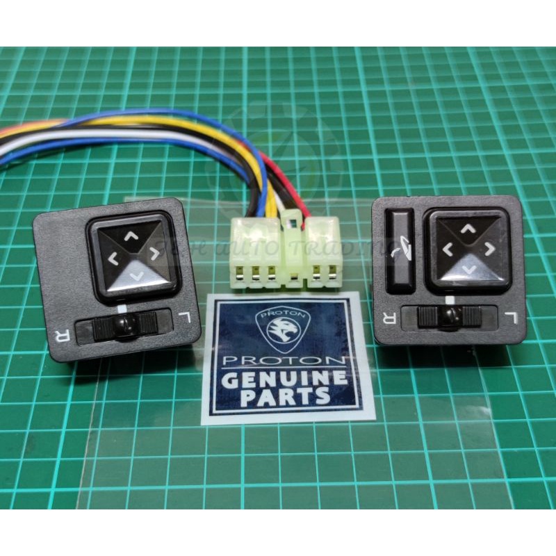 ORI & NEW!!! PROTON SIDE MIRROR CONTROL / SWITCH WITH AUTO FLIP SWITCH ...