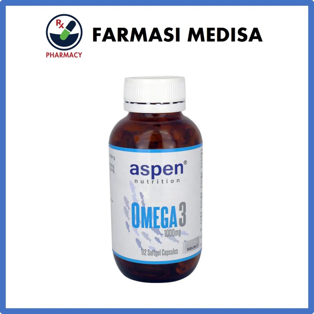 (SHIP SAME DAY) Aspen Nutrition Omega 3 1000mg purified fish oil minyak ...