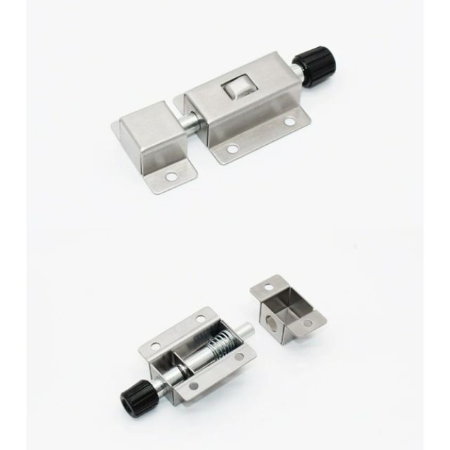 Stainless Steel Spring Loaded Push Button Gate Door Latch Bolt | Shopee ...