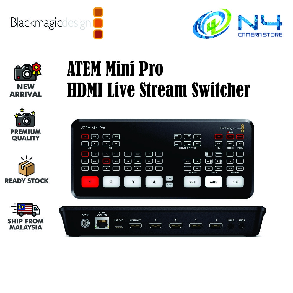 Blackmagic Design ATEM Mini Pro / ATEM MINI PRO ISO / ATEM MINI EXTREME ...