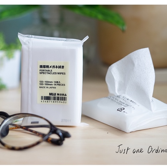 Muji Portable Spectacles Wipes for glasses, mobile phones, iPad and ...