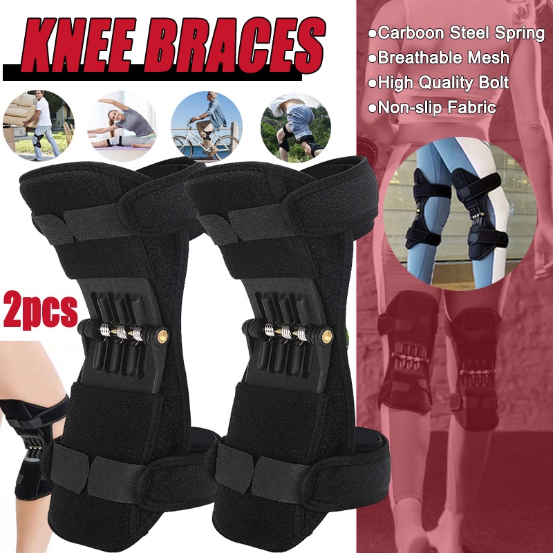 2 PCS Joint Support Leg Power Knee Stabilizer Pads Patella Booster ...