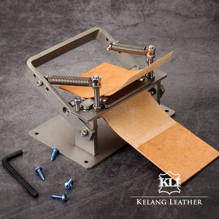 Manual Leather Splitting Machine Splitter Skiver Cutting Tabletop Hand ...