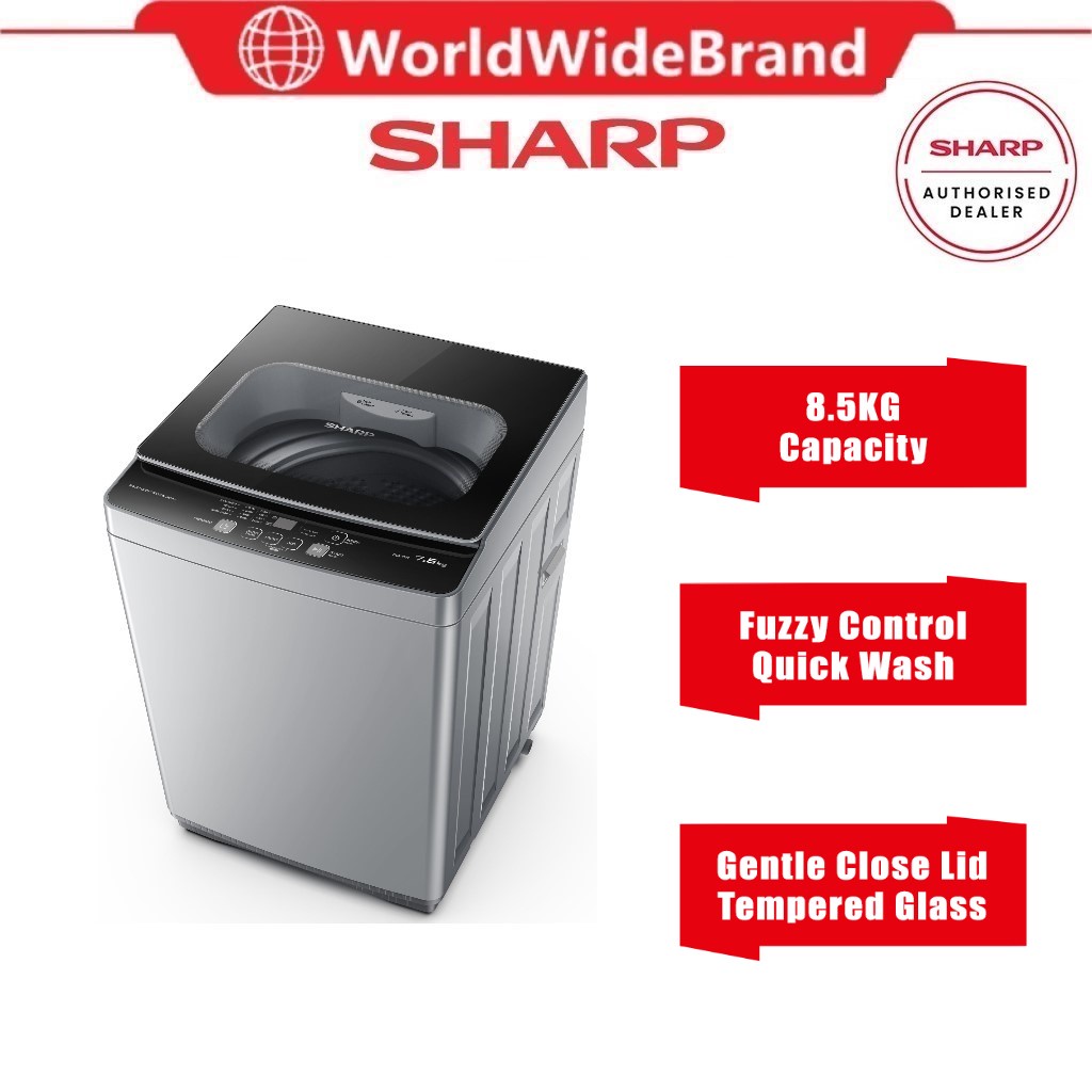 SHARP ESX8521 8.5kg Top Load Washing Machine Smart Filter Washer Mesin ...