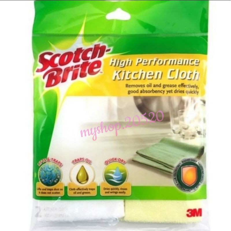 3M Scotch-Brite High Performance Microfiber Kitchen Cloth | Shopee Malaysia
