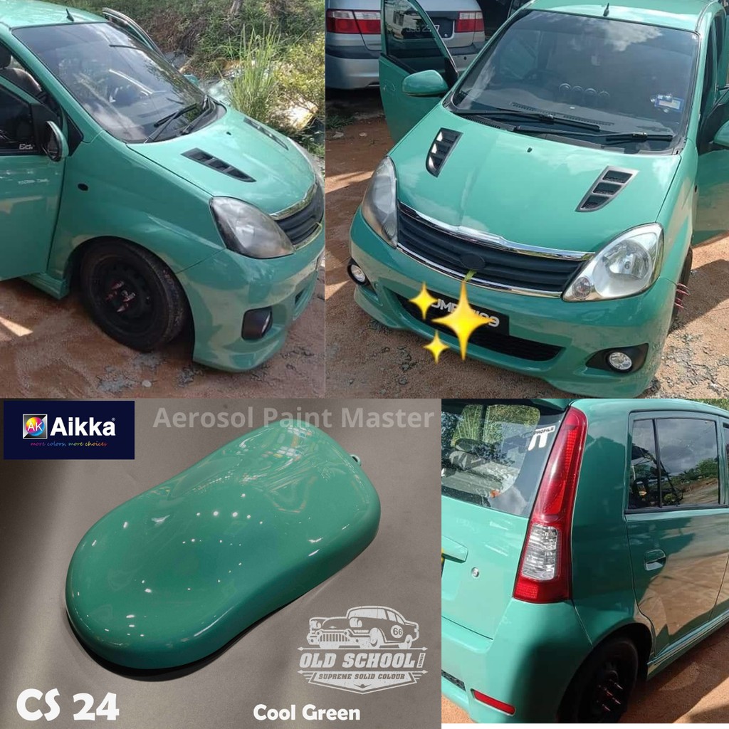Aikka CS24 Cool Green Supreme Solid Colour for Car / Motor Spray ...