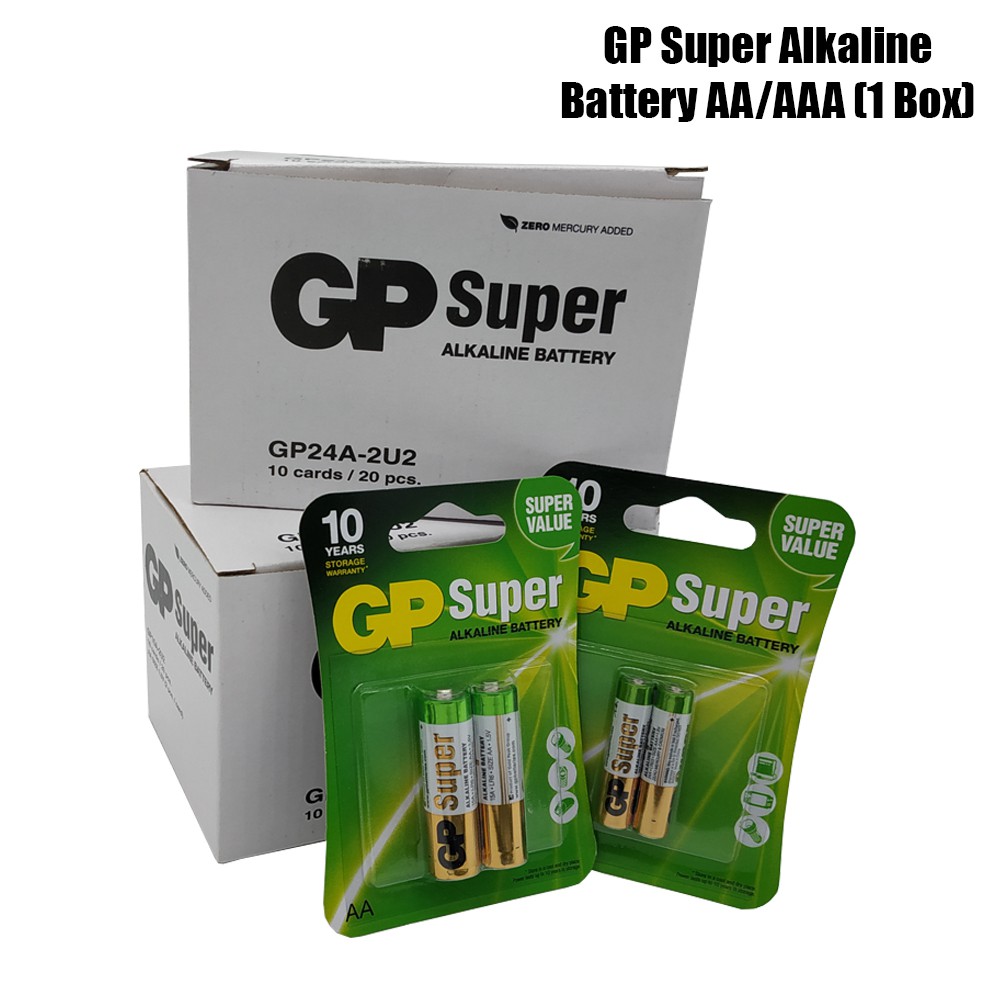 GP AA / AAA Super Alkaline Battery - 100% Original GP / 10 Years ...
