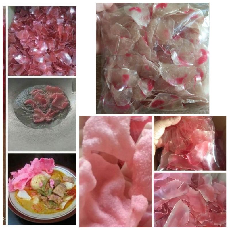 Kerupuk Lontong, kerupuk pecel, Kerupuk merah Medan, Kerupuk Merah ...