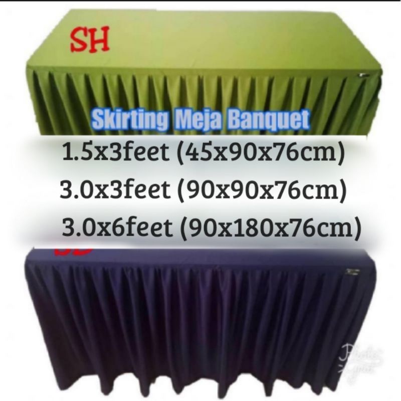 READY STOK Skirting Meja Banquet Pelbagai Saiz | Shopee Malaysia