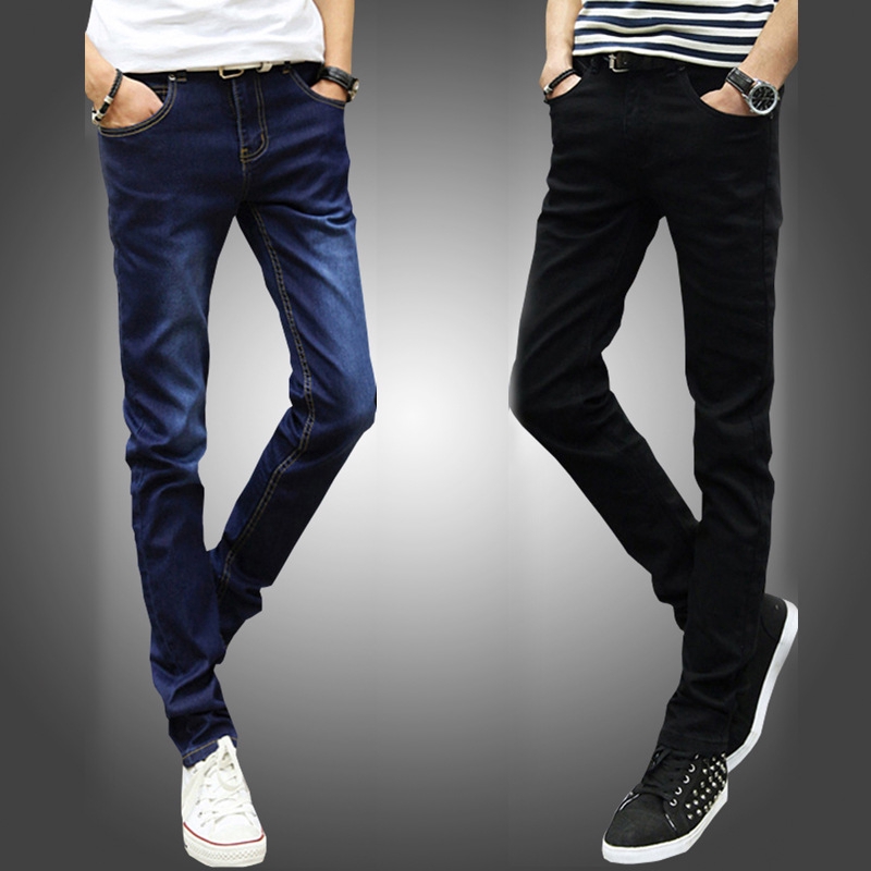 Mens Jeans Skinny Fit Denim Pants Fashion Man Trousers Casual Men