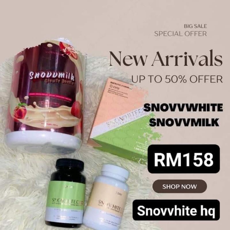 SNOWHITE BOSTER_SNOWMILK, 100% ORIGINAL FOUNDER HQ | Shopee Malaysia