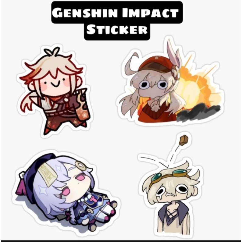 Sticker Genshin Impact (Laminated) | Shopee Malaysia