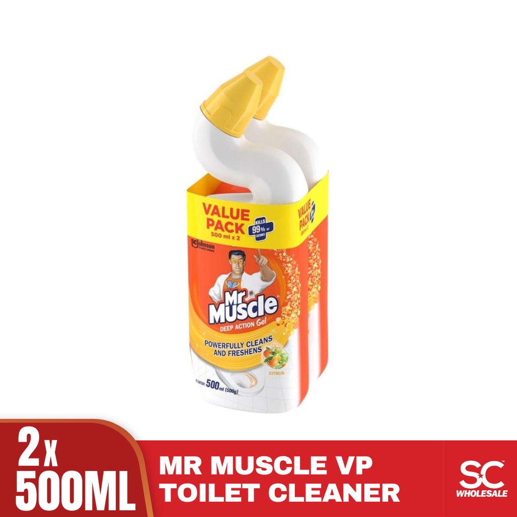 Mr Muscle Toilet Bowl Cleaner 2x500ml (Value Pack) | Shopee Malaysia