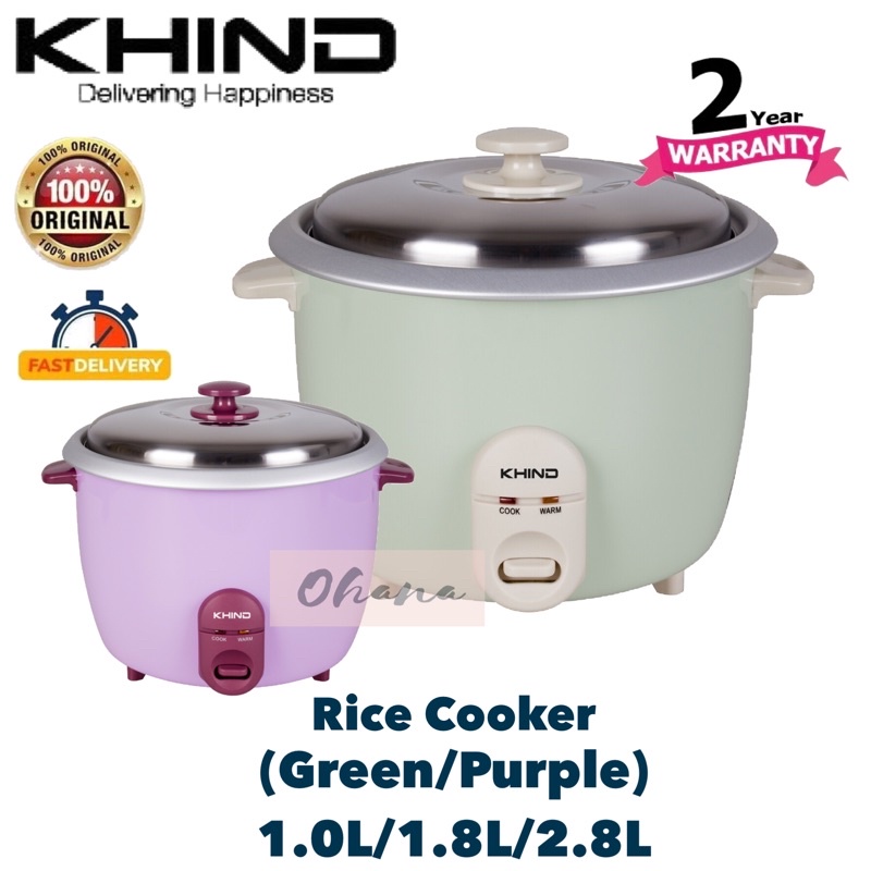 KHIND ELECTRIC RICE COOKER RC710(1L) RC718(1.8L) RC728N(2.8L) PERIUK ...