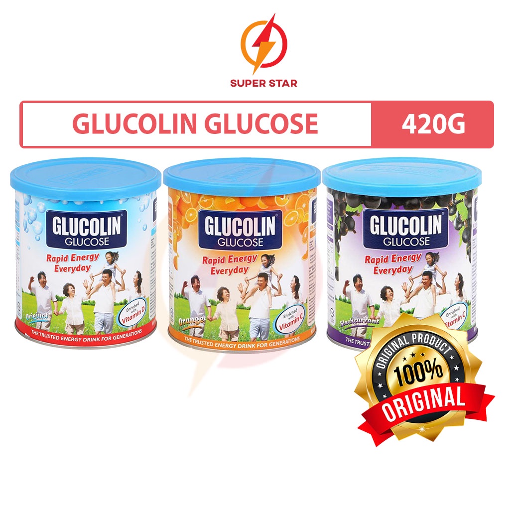 Glucolin Glucose 420g (Original/Orange/Blackcurrant) | Shopee Malaysia