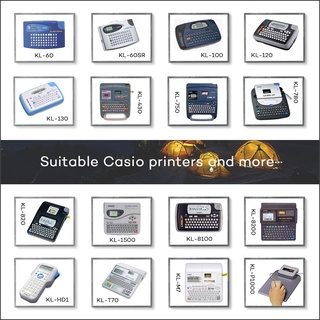 Casio Compatible Ez-Label Label Labelling Printer Cartridge Refill ...