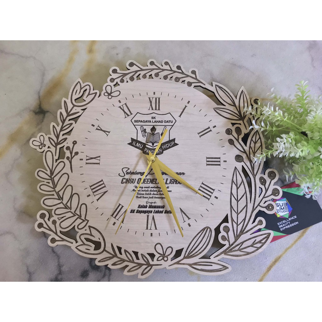 Jam Dinding Custom - jam cenderamata - gifts unik - fast shipping ...