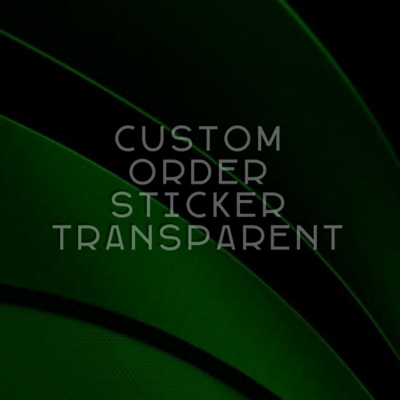 custom order sticker transparent paper | Shopee Malaysia