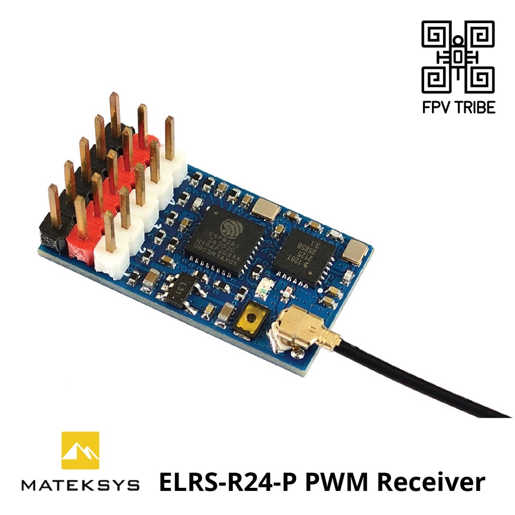 MatekSys ExpressLRS/ELRS R24-P 2.4GHz PWM Receiver Matek ELRS R24P for ...