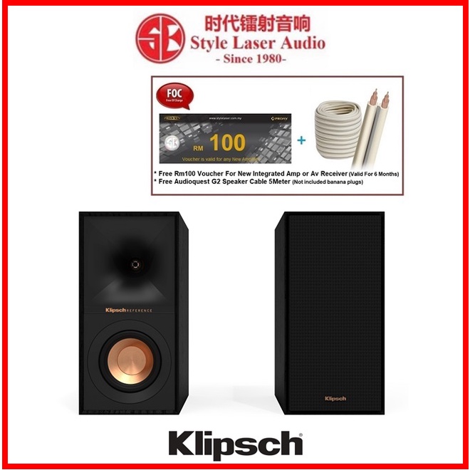 Klipsch R-40M Bookshelf Speaker | Shopee Malaysia