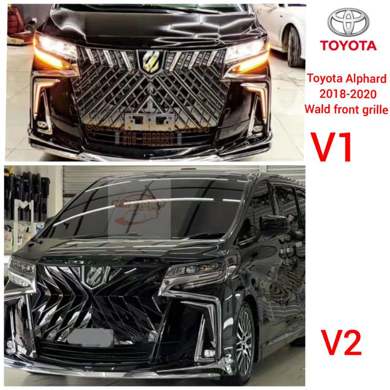 Toyota Alphard AGH30 2018 2019 2020 Facelift WALD front grill grille ...