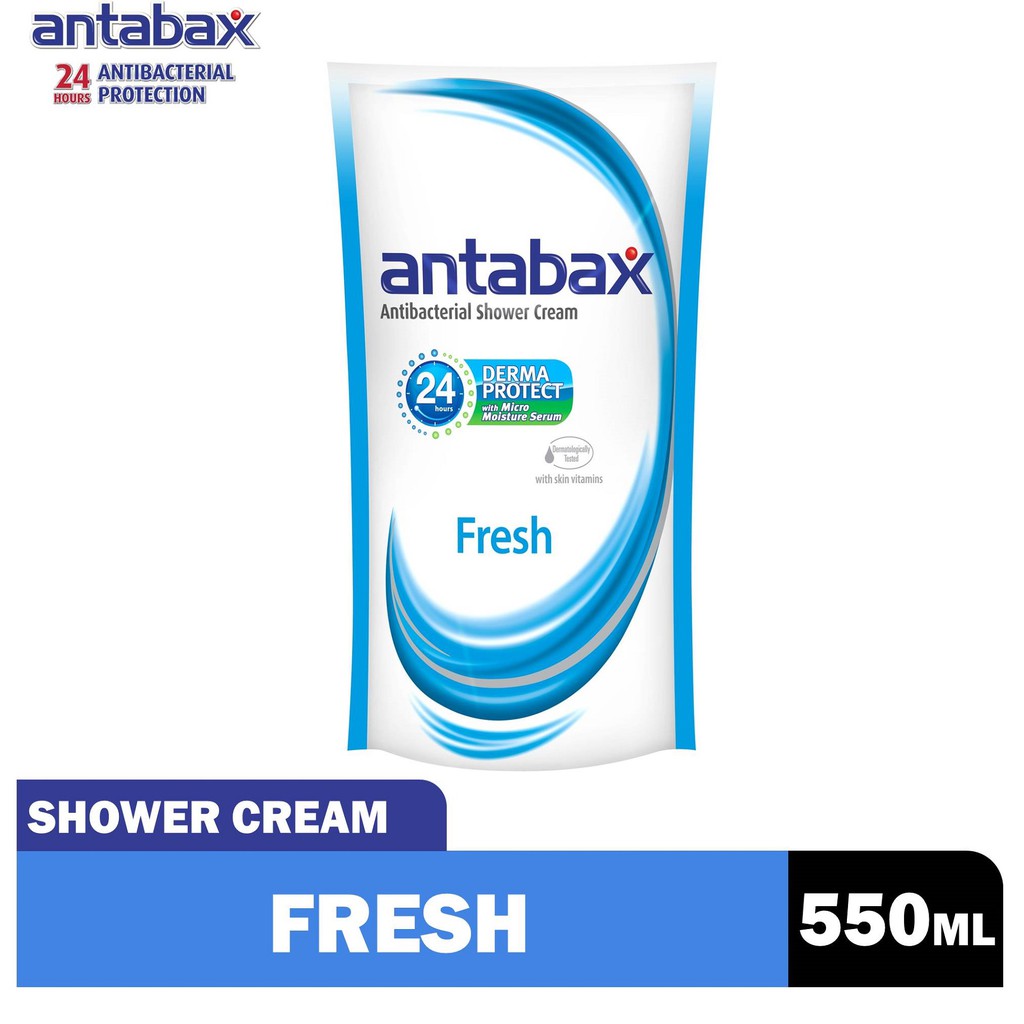 Antabax Antibacterial Shower Cream Refill Pack - Fresh (550ml) | Shopee ...