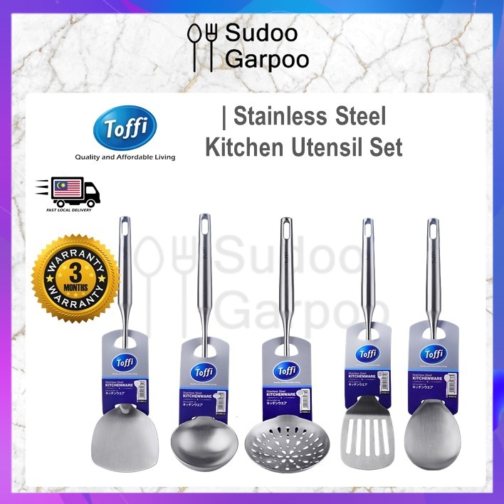 TOFFI Asian Turner, Ladle, Slotted Turner/ Sudip Besi, Sudip Berlubang ...
