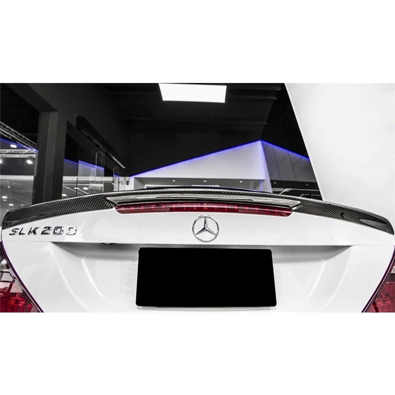 Mercedes Benz SLK r172 Amg carbon fiber rear boot trunk ducktail lip ...