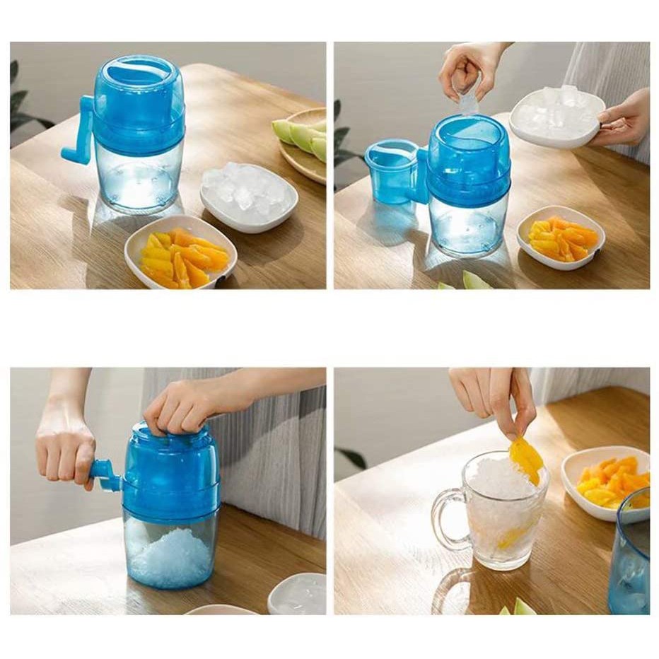 Delly Portable Hand Crank Ice Crusher ICI-B Ice Chopper Crush Ice Chop ...