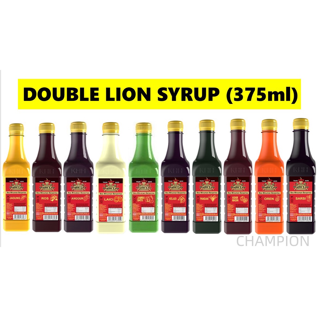 Double Lion Kordial Concentrade 375ML - Bes Minuman Berperisa - Cordial ...