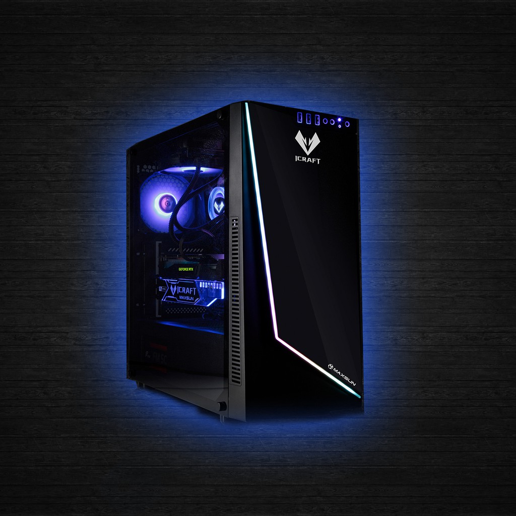 MAXSUN ICRAFT C1 MID TOWER ATX CHASSIS | Shopee Malaysia